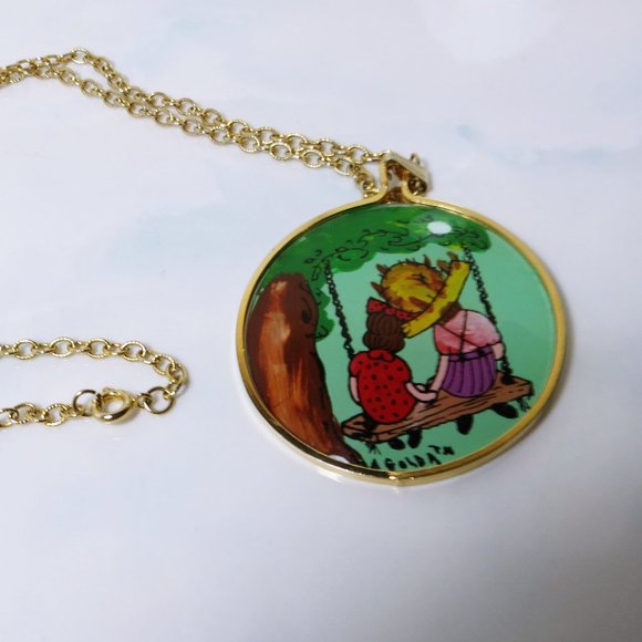 Merry Monocle | Jewelry | Vintage Hand Painted Merry Monocle Summer ...
